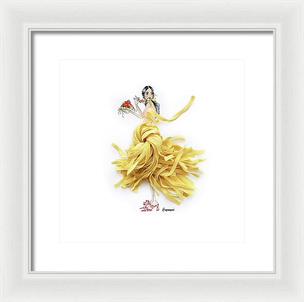 Pasta Princess - Framed Print – MooMooi