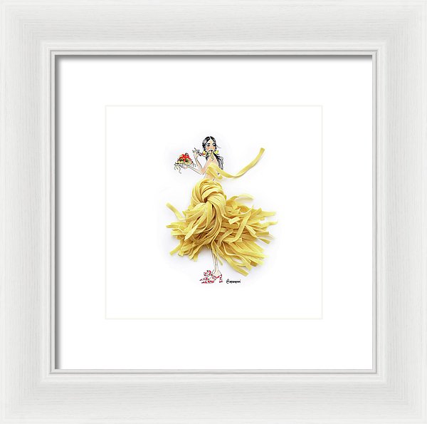 Pasta Princess - Framed Print – MooMooi