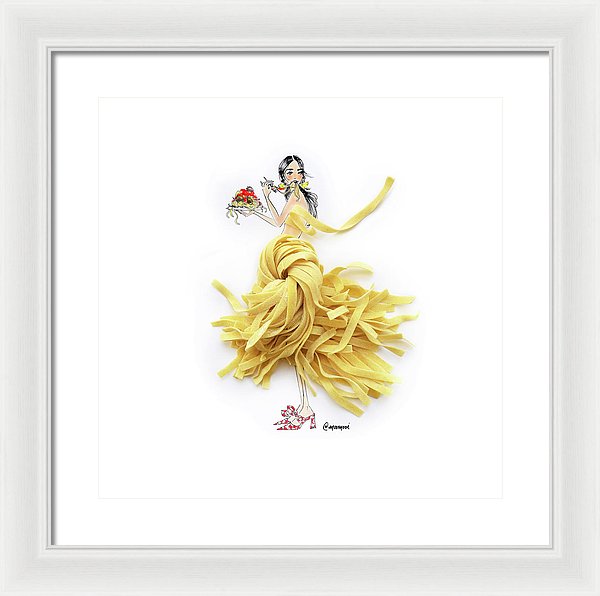 Pasta Princess - Framed Print – MooMooi